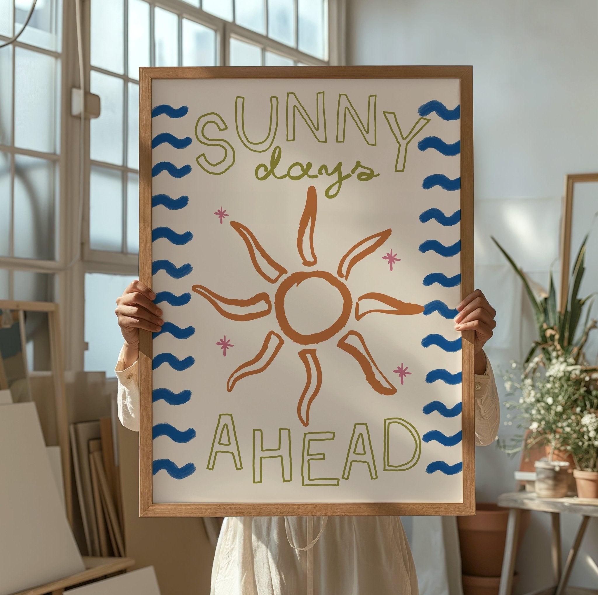 Sunny Days Ahead Print | Unique Wall Art from Moonshine Prints