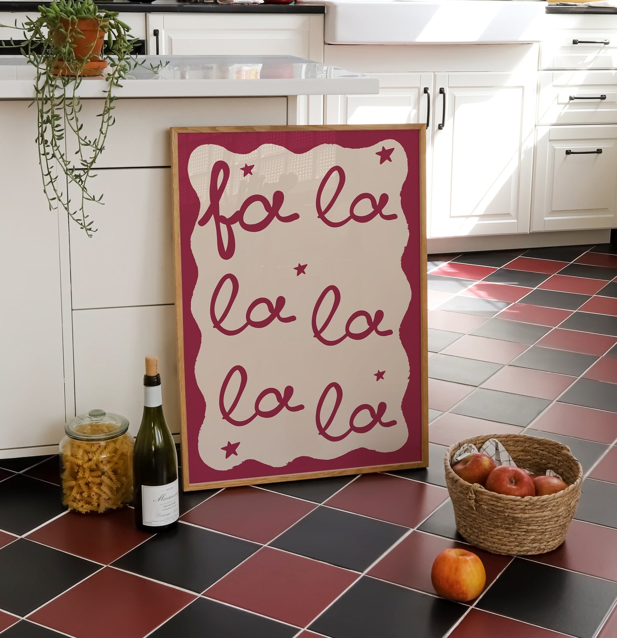 Fa La La La Christmas Print | Unique Wall Art Picture Print from ...