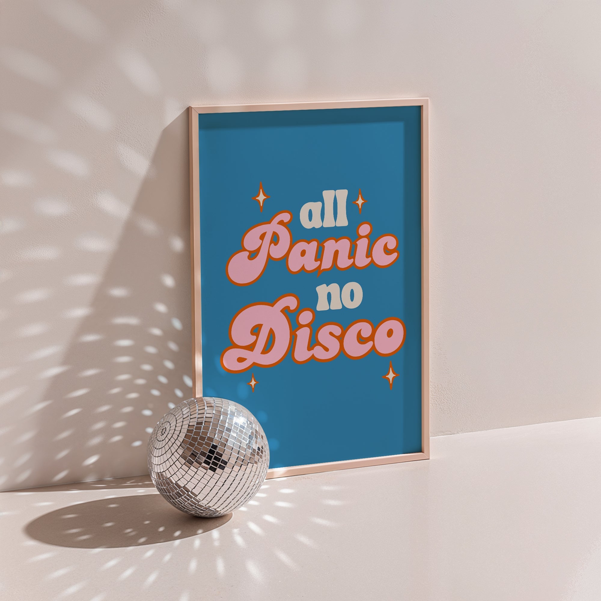 All Panic No Disco Anxiety Print | Unique Wall Art from Moonshine Prints