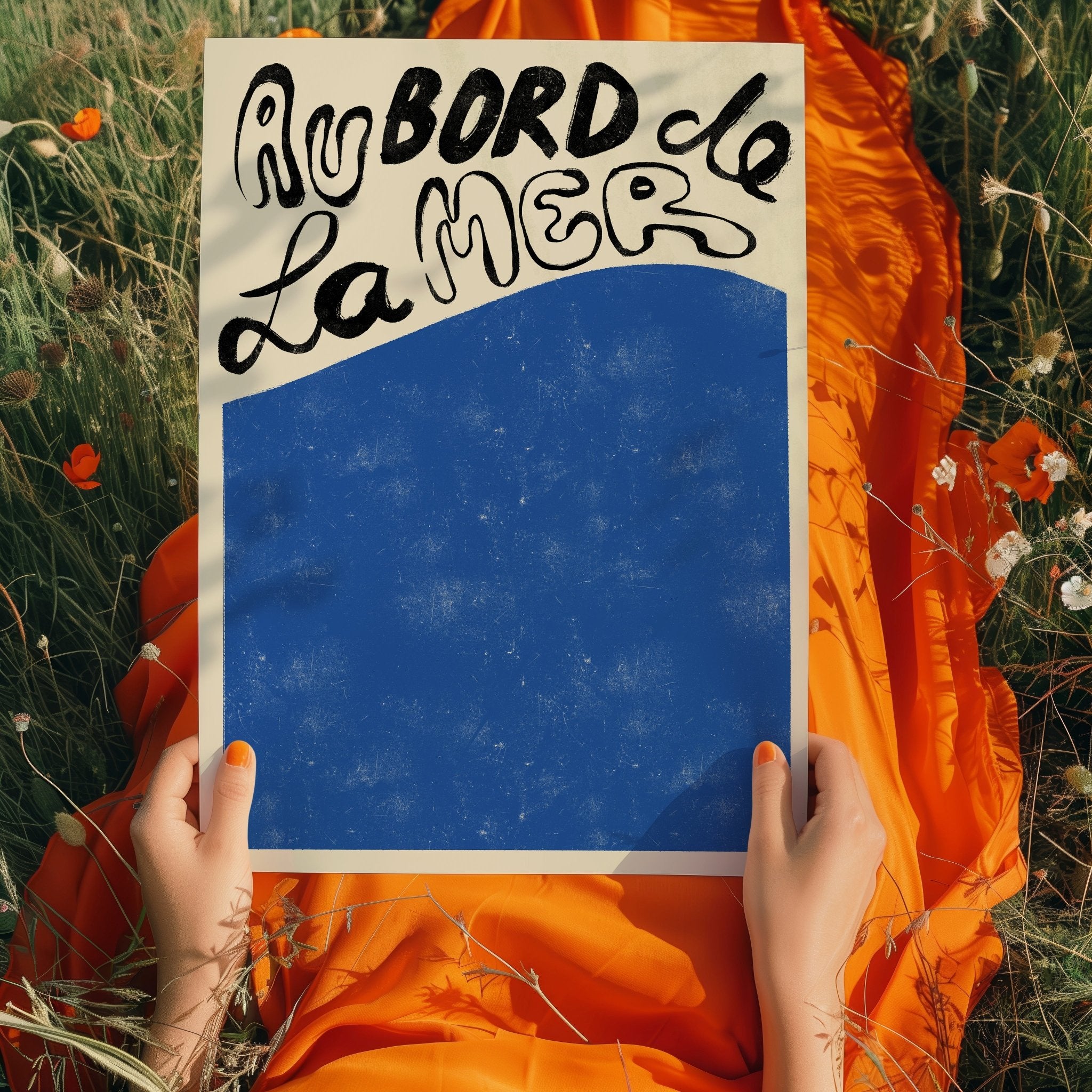 Au Bord De La Mer Print | Unique Wall Art from Moonshine Prints