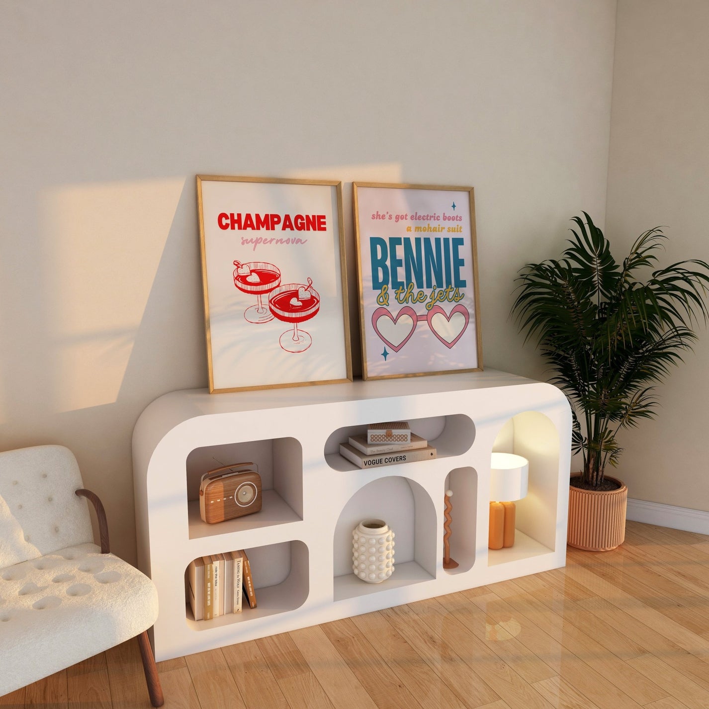 Champagne Supernova Print | Unique Wall Art from Moonshine Prints