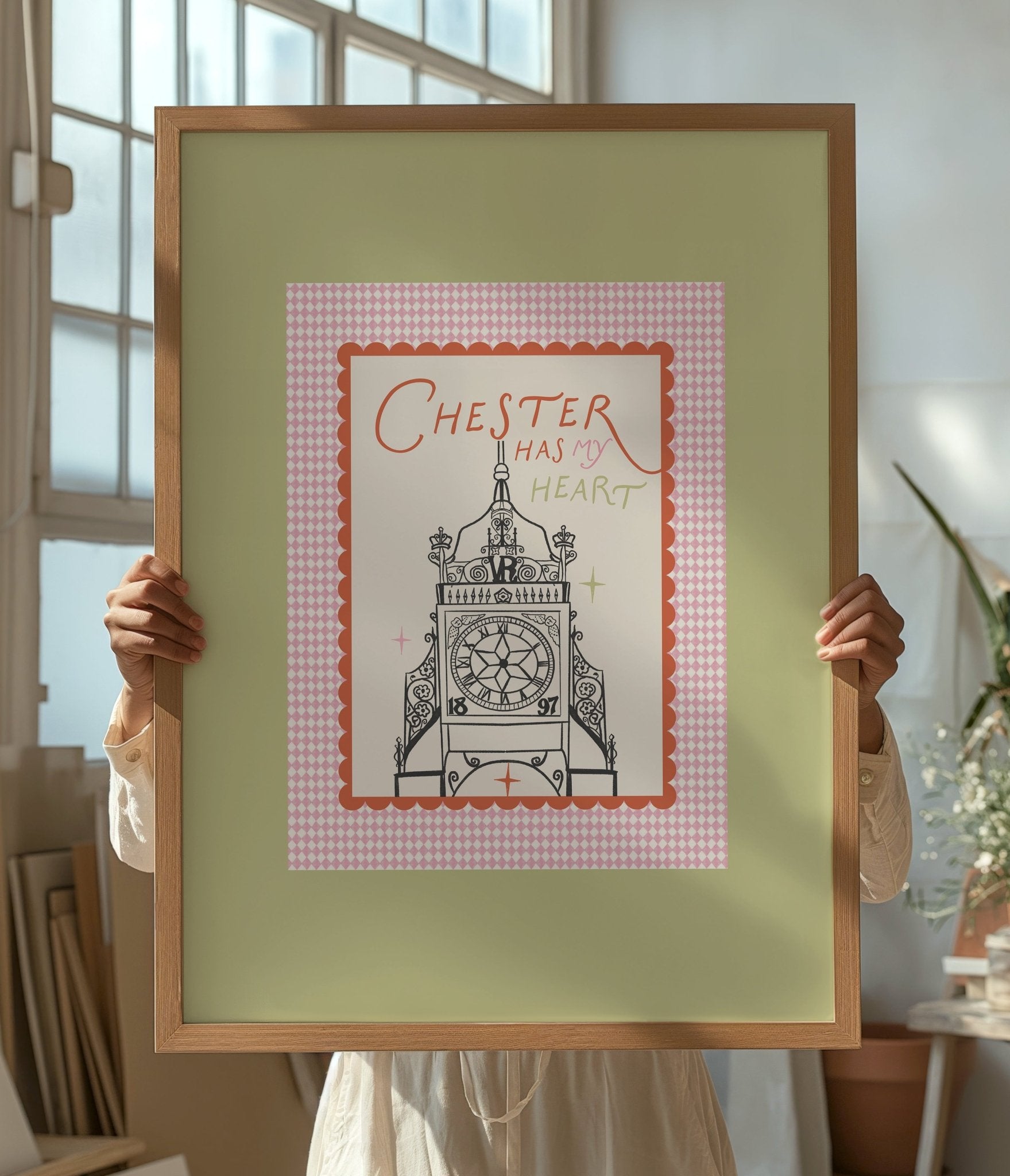 Chester Has My Heart Print | Unique Wall Art from Moonshine Prints