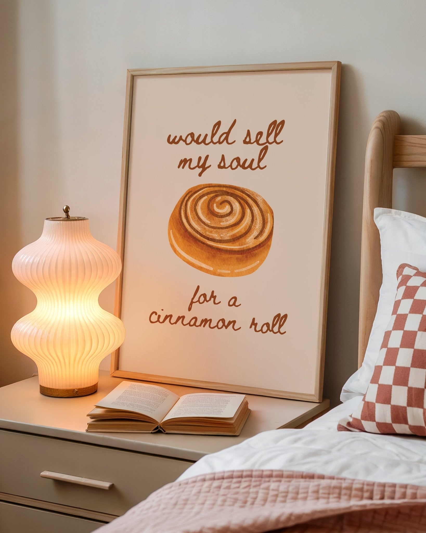 Cinnamon Roll Print | Unique Wall Art from Moonshine Prints