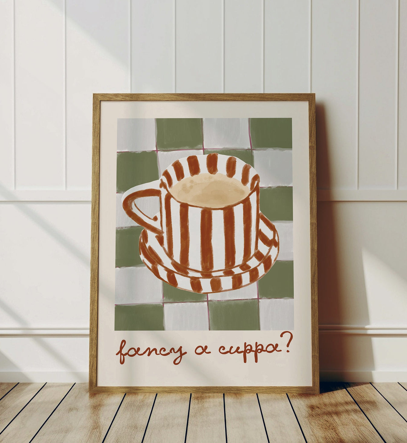 Fancy a Cuppa Print | Unique Wall Art from Moonshine Prints
