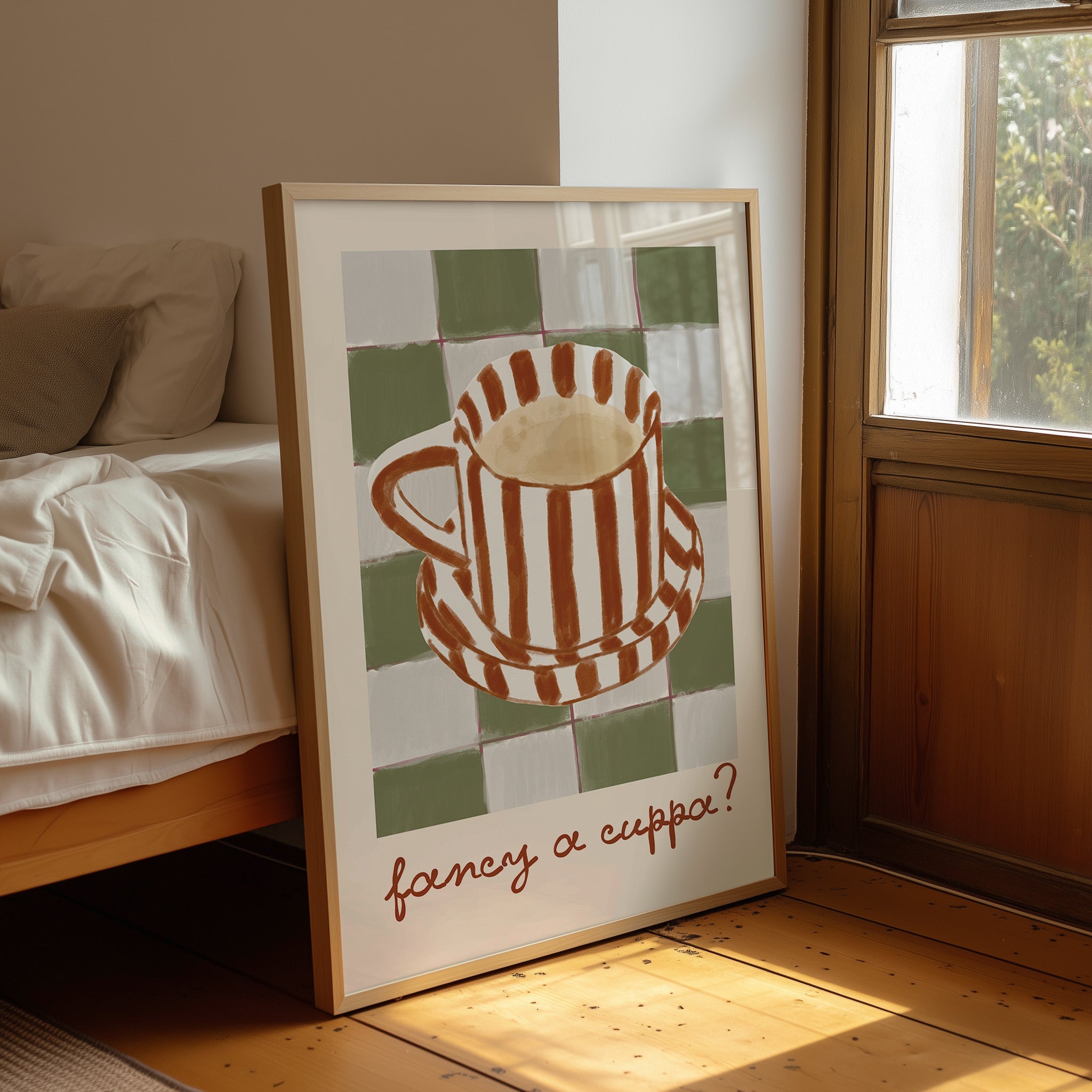 Fancy a Cuppa Print | Unique Wall Art from Moonshine Prints