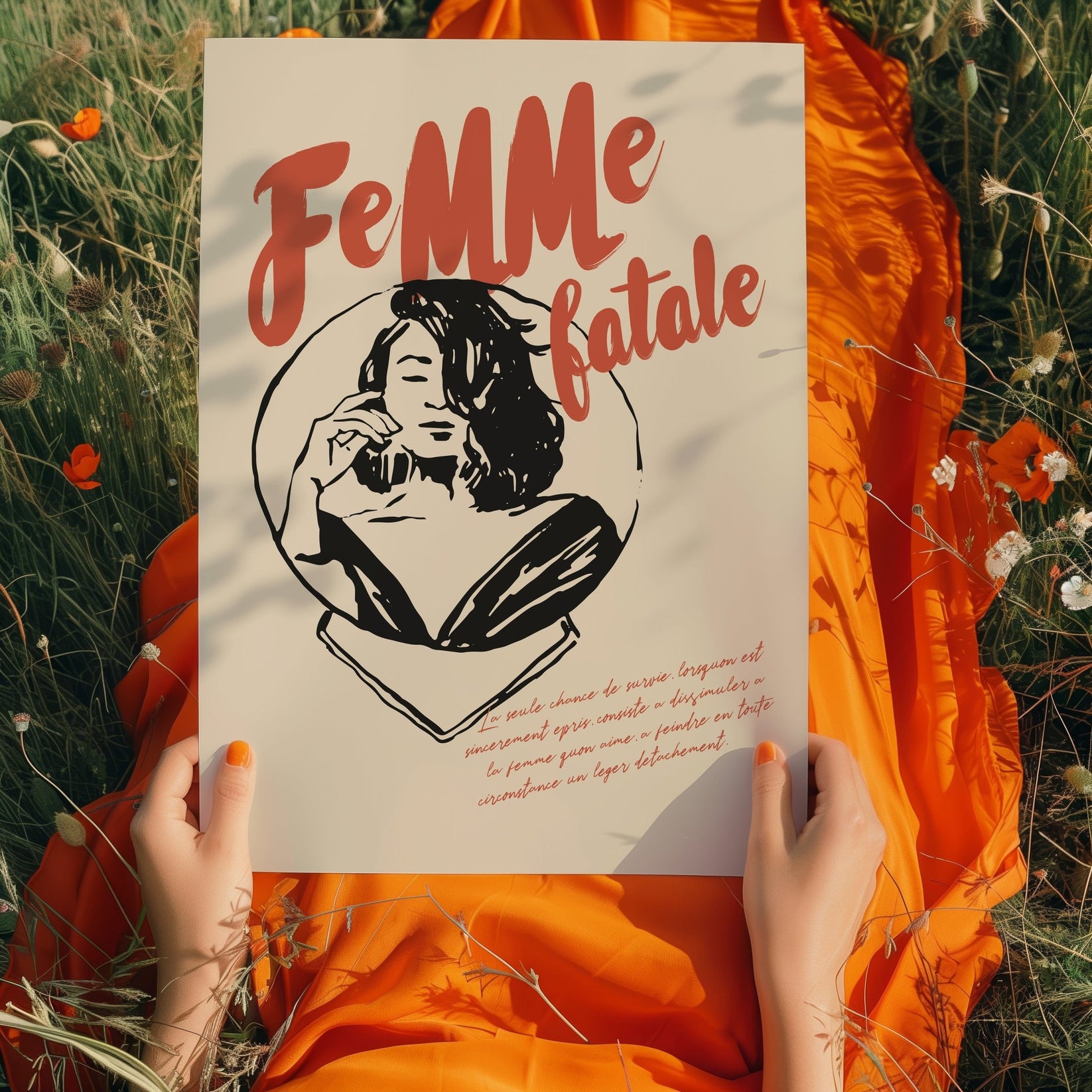 Femme Fatale French Print | Unique Wall Art from Moonshine Prints