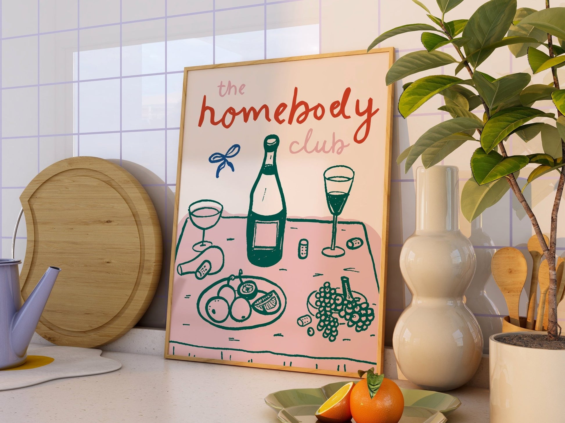 Homebody Club Picture for Hallway | Unique Wall Art from Moonshine Prints