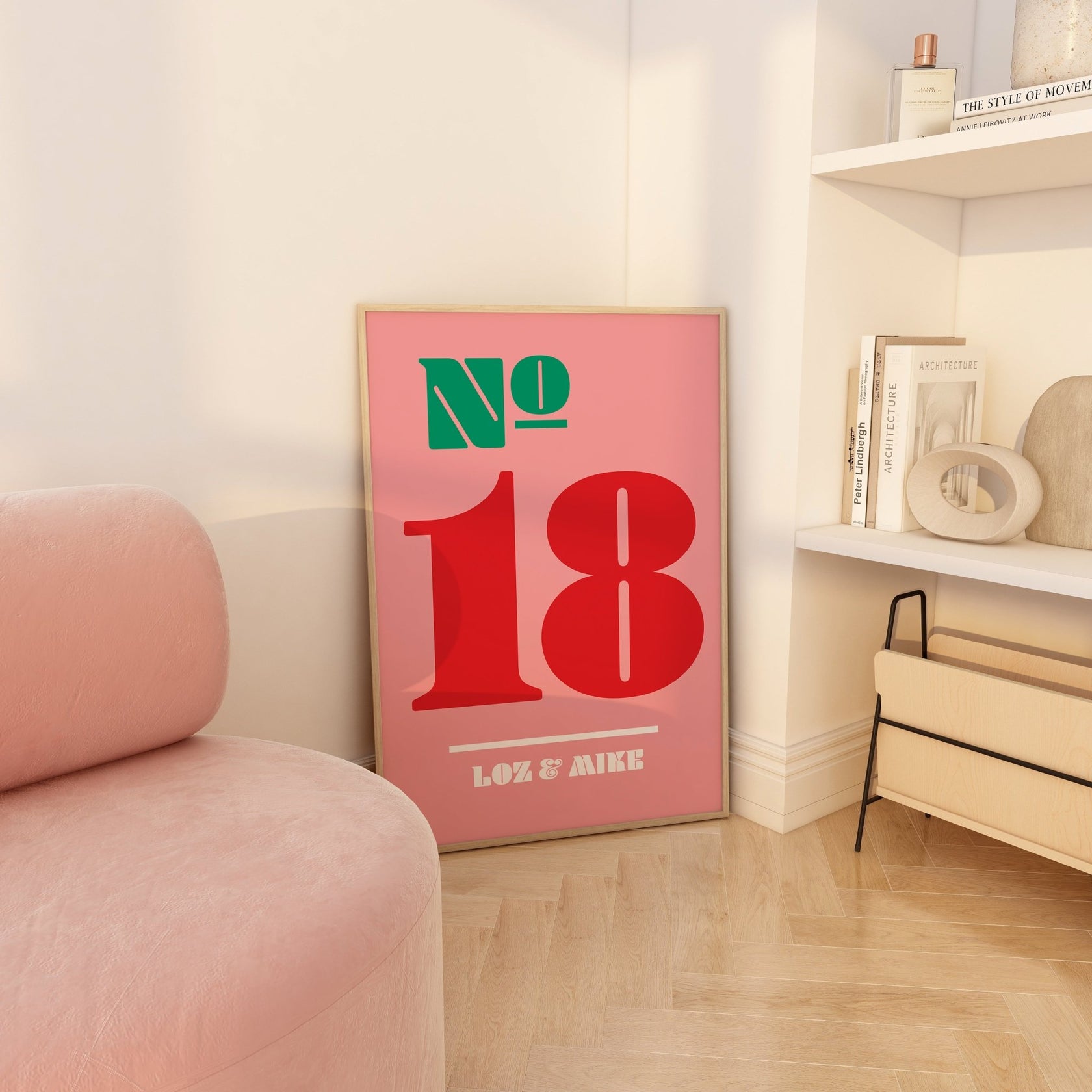 Personalised House Number Hallway Wall Decor | Unique Wall Art from ...