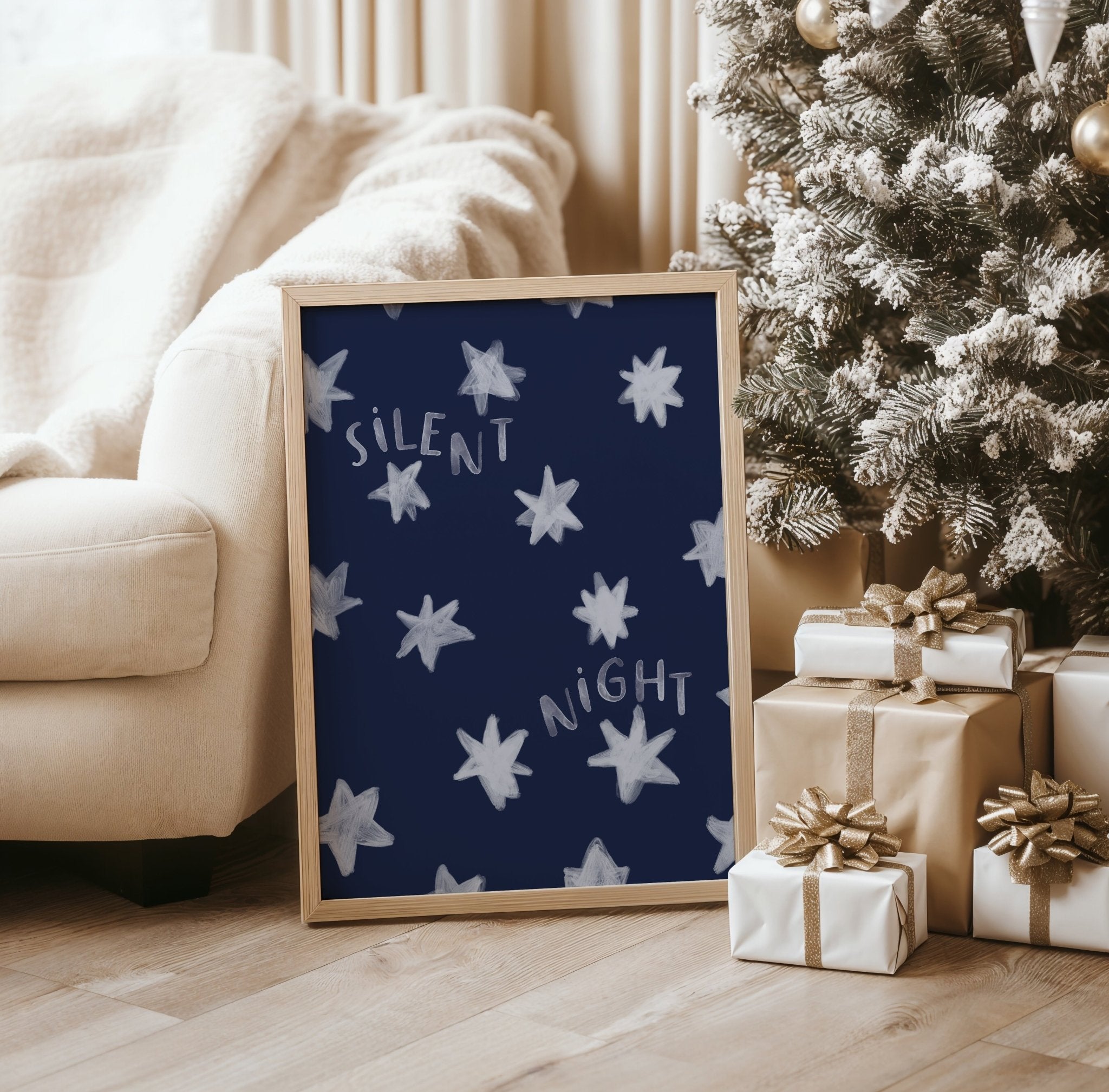 Silent Night Print | Unique Wall Art from Moonshine Prints