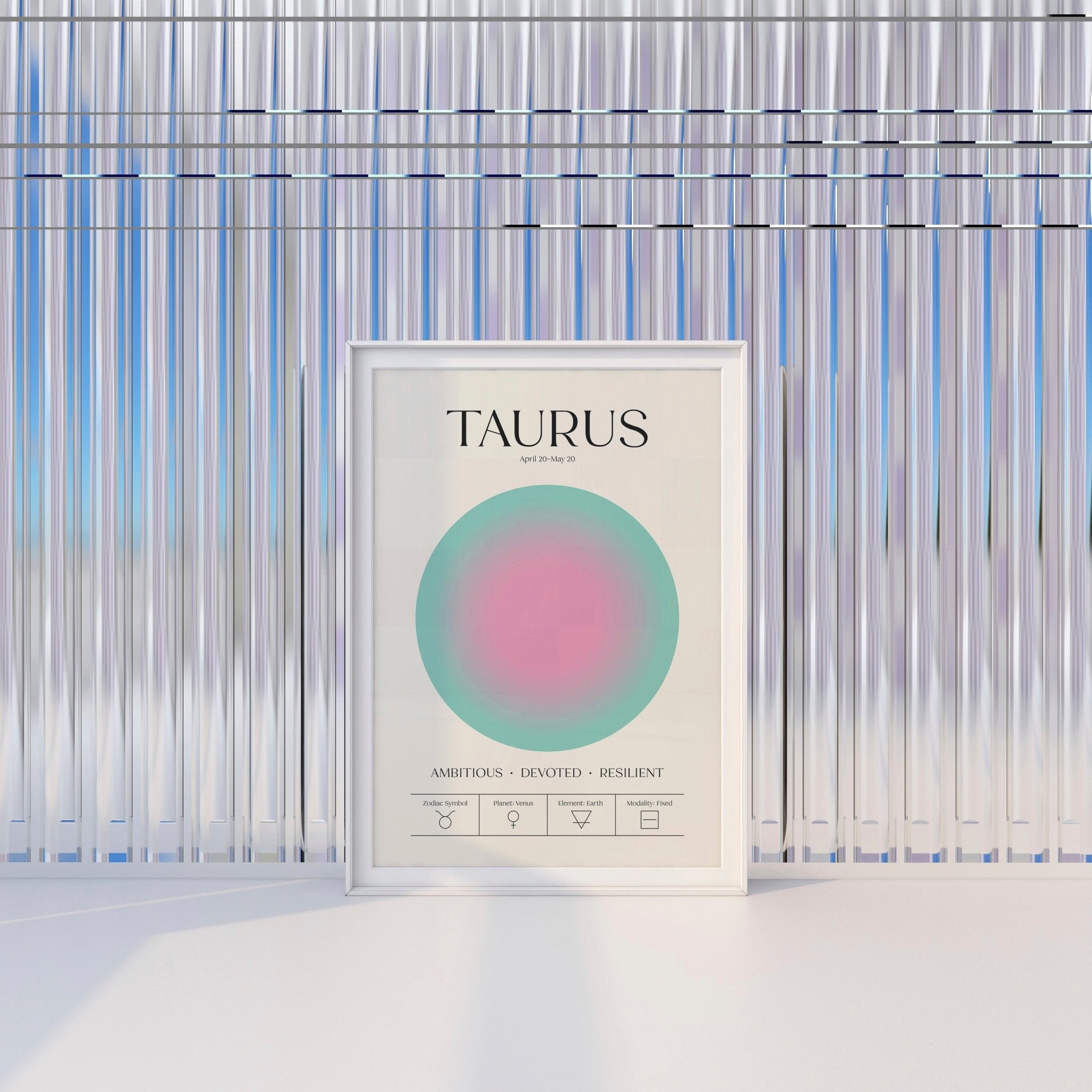 Taurus Zodiac Print | Unique Wall Art from Moonshine Prints