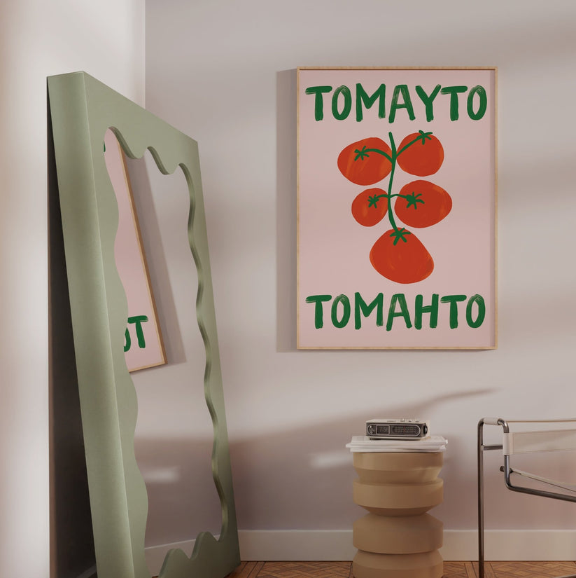 Tomayto Tomahto - Tomato Print | Unique Wall Art from Moonshine Prints