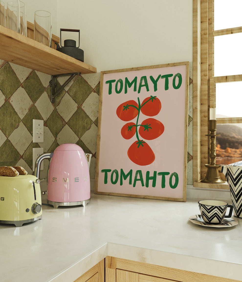 Tomayto Tomahto - Tomato Print | Unique Wall Art from Moonshine Prints