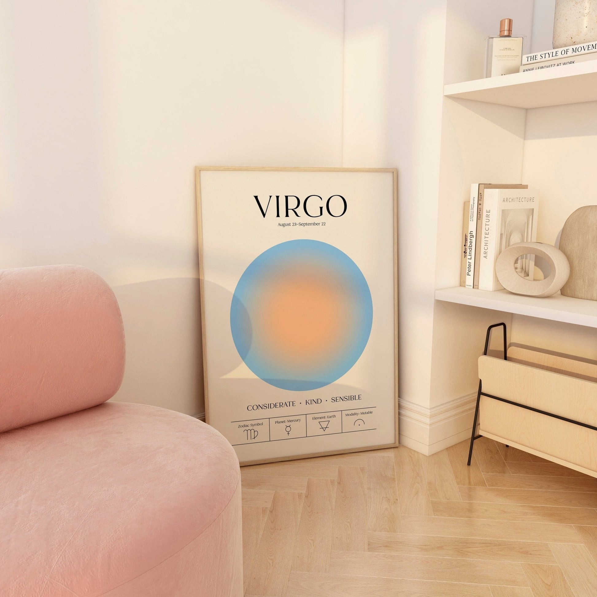 Virgo Zodiac Print | Unique Wall Art from Moonshine Prints