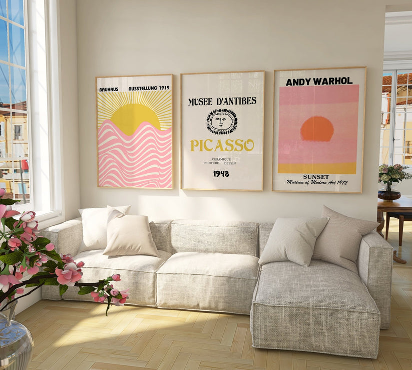 Aesthetic Art Print set of 3 | Unique Wall Art from Moonshine Prints
