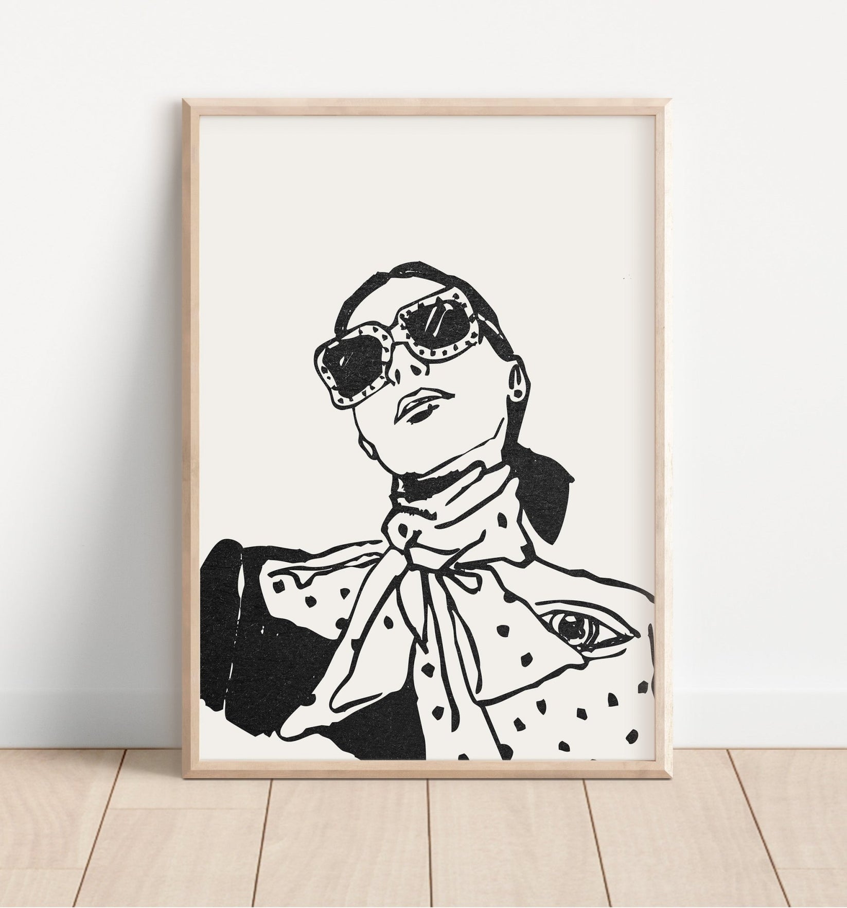 Cool Girl Aesthetic Bedroom Art Print | Unique Wall Art from Moonshine ...