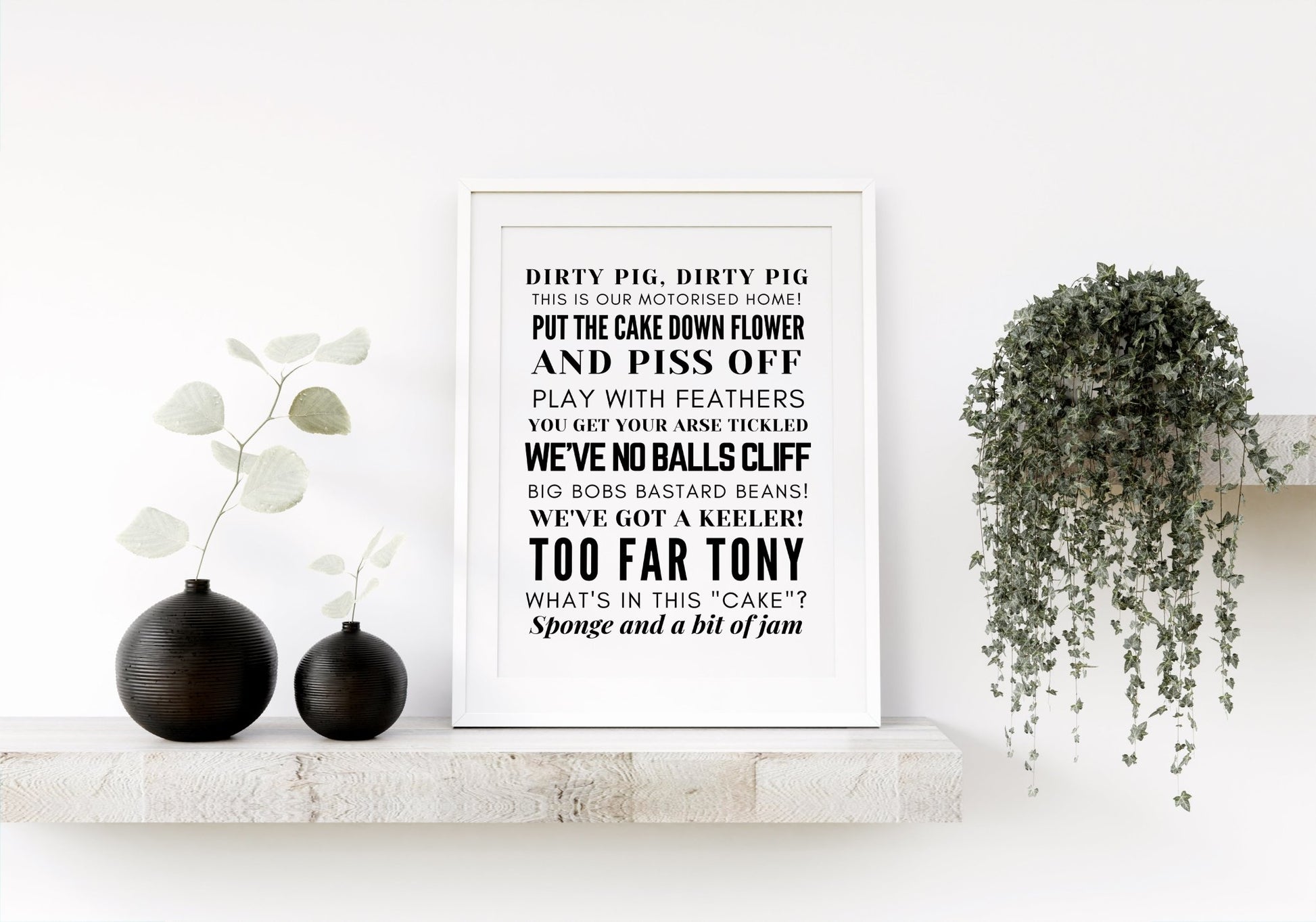 Max and Paddy Poster Print | Unique Wall Art from Moonshine Prints