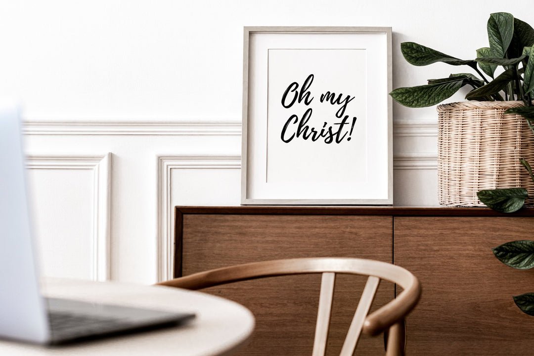 Oh My Christ Gavin & Stacey Pam Print | Unique Wall Art from Moonshine ...