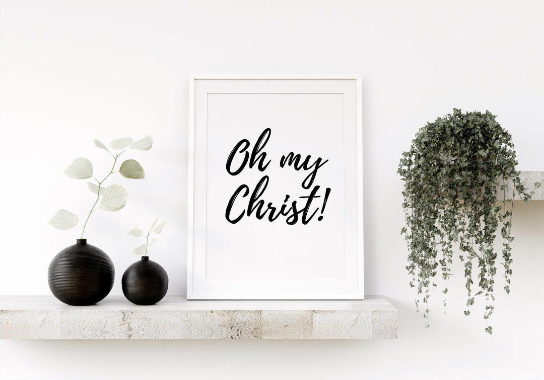 Oh My Christ Gavin & Stacey Pam Print | Unique Wall Art from Moonshine ...